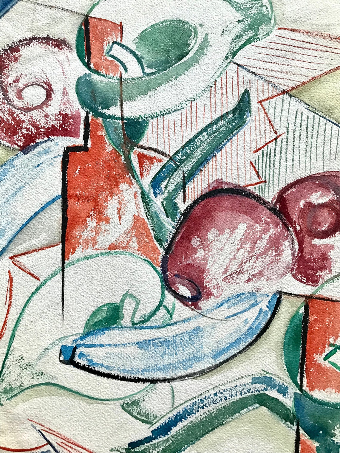 Signed Mid Century Fine Art Still Life Drawing / Vintage 1950s - Etsy