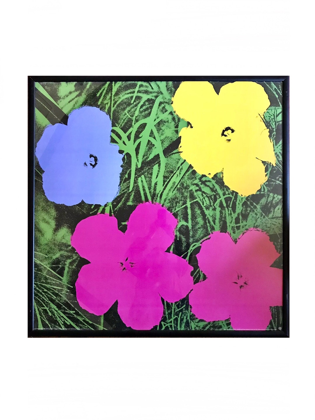 Andy Warhol Flowers Screen Print / Pop Art Print / 1993 Custom Framed ...