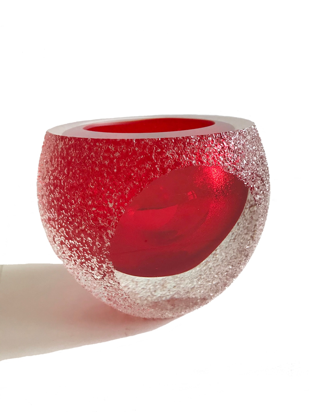 Mid Century Vintage 1960s Murano Mandruzzato Modernist Macette Faceted ...