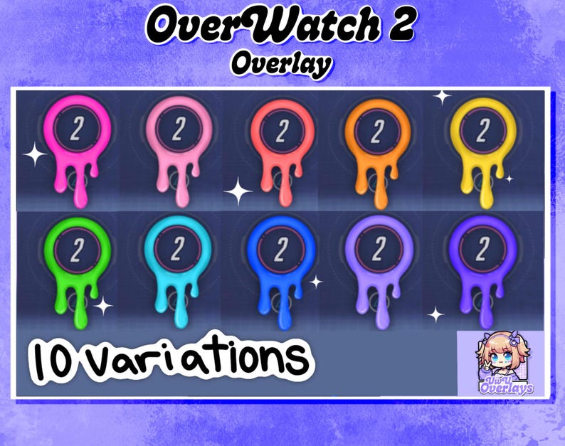 Overwatch Overlay (10 Colors) | Health Bar HUD Overwatch Overlay ...