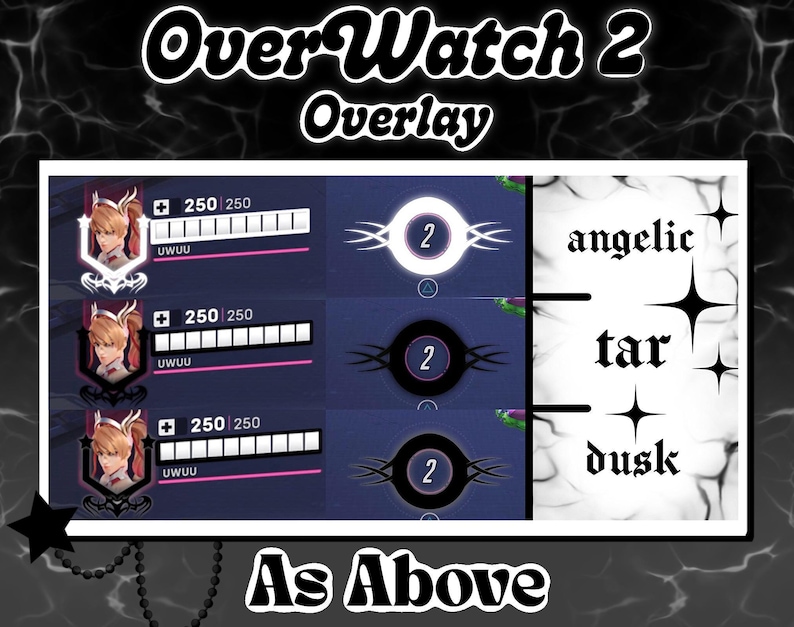 As Above | Health Bar HUD Overwatch Overlay | Twitch Overlay | Stream ...