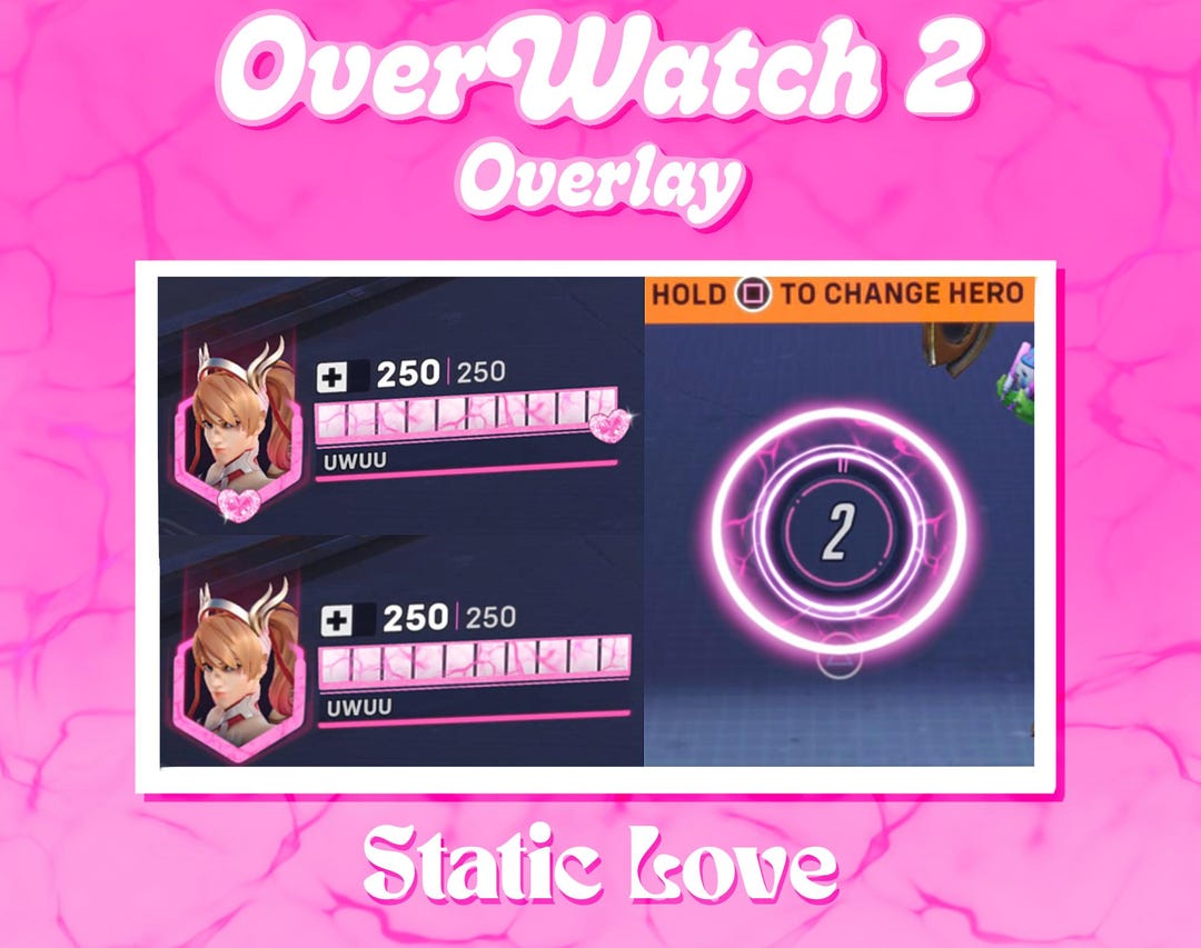 Static Love | Health Bar HUD Overwatch Overlay | Twitch Overlay ...