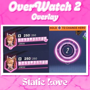 Static Love | Health Bar HUD Overwatch Overlay | Twitch Overlay ...