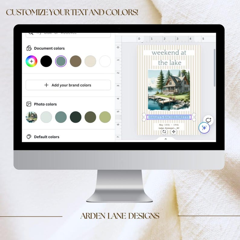 Weekend at the Lake Invitation & Itinerary - Customize Template for ...