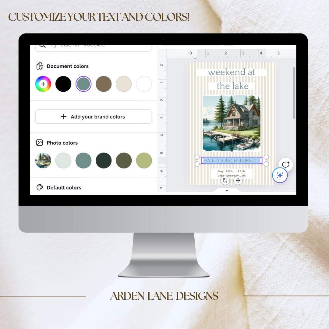 Weekend at the Lake Invitation & Itinerary - Customize Template for ...