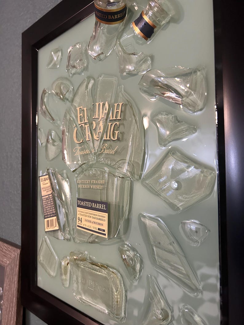Broken Bottle Art - Etsy