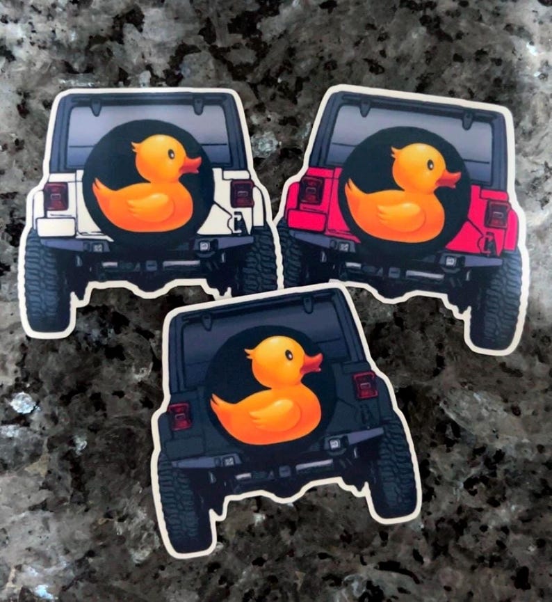 Duck Jeep Sticker - Etsy