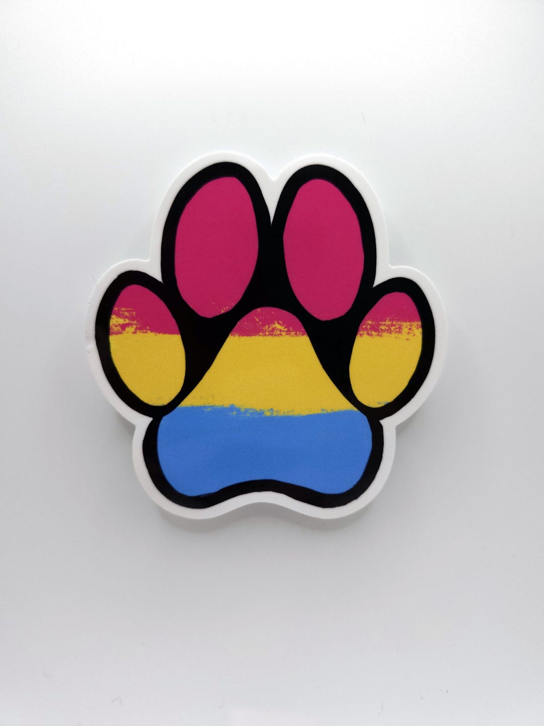 Pansexual Paw-pad Furry Pride Sticker Paw Pad Furry Fandom - Etsy