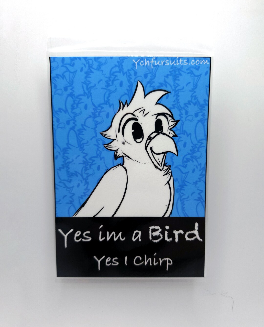 Bird Fursona Badge Yes Im a Bird Yes I Chrip Badge Furry Bird Fursona ...