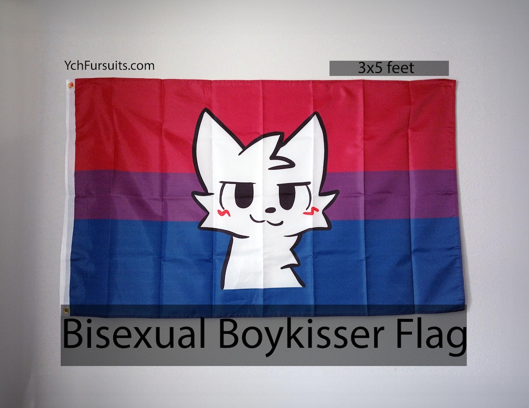 Boykisser Pride Flag Bisexual Furry Pride Flag - Etsy