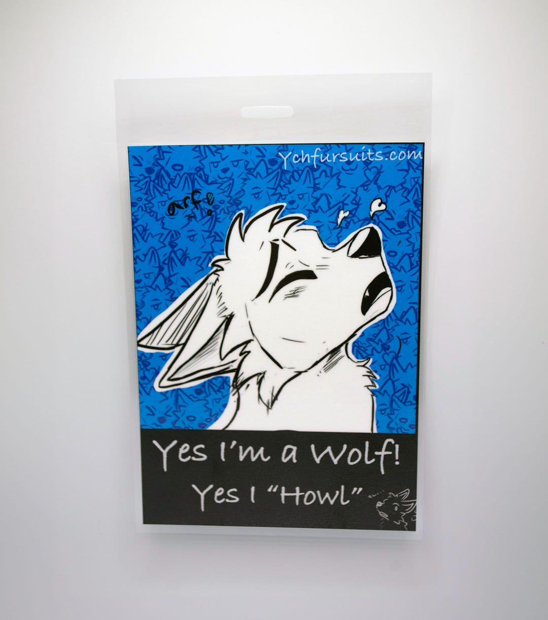 Yes I'm a Wolf Yes I "howl" Furry Badge Fursona Badges - Etsy