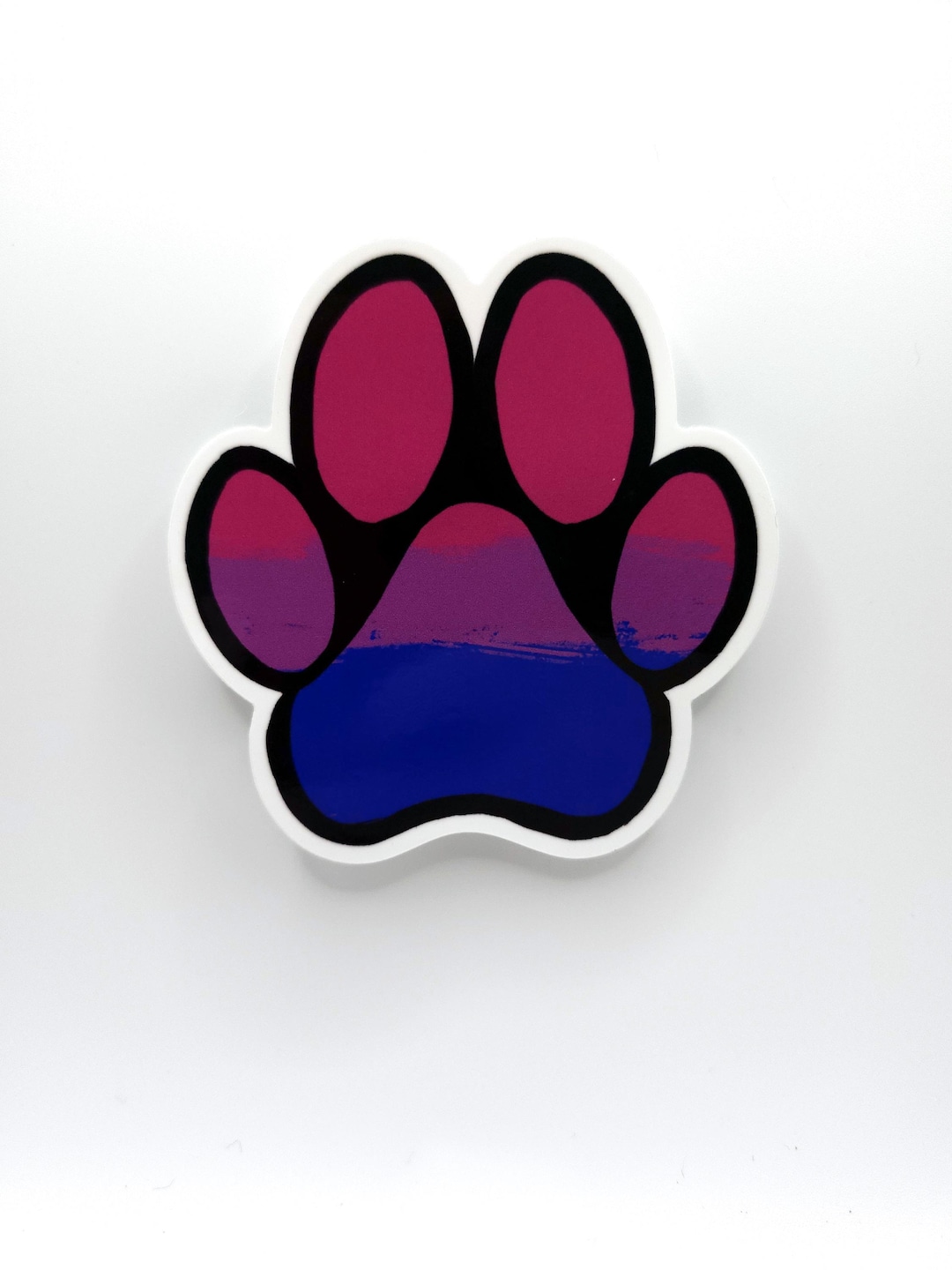 Bisexual Paw-pad Furry Pride Sticker Paw Pad Furry Fandom - Etsy