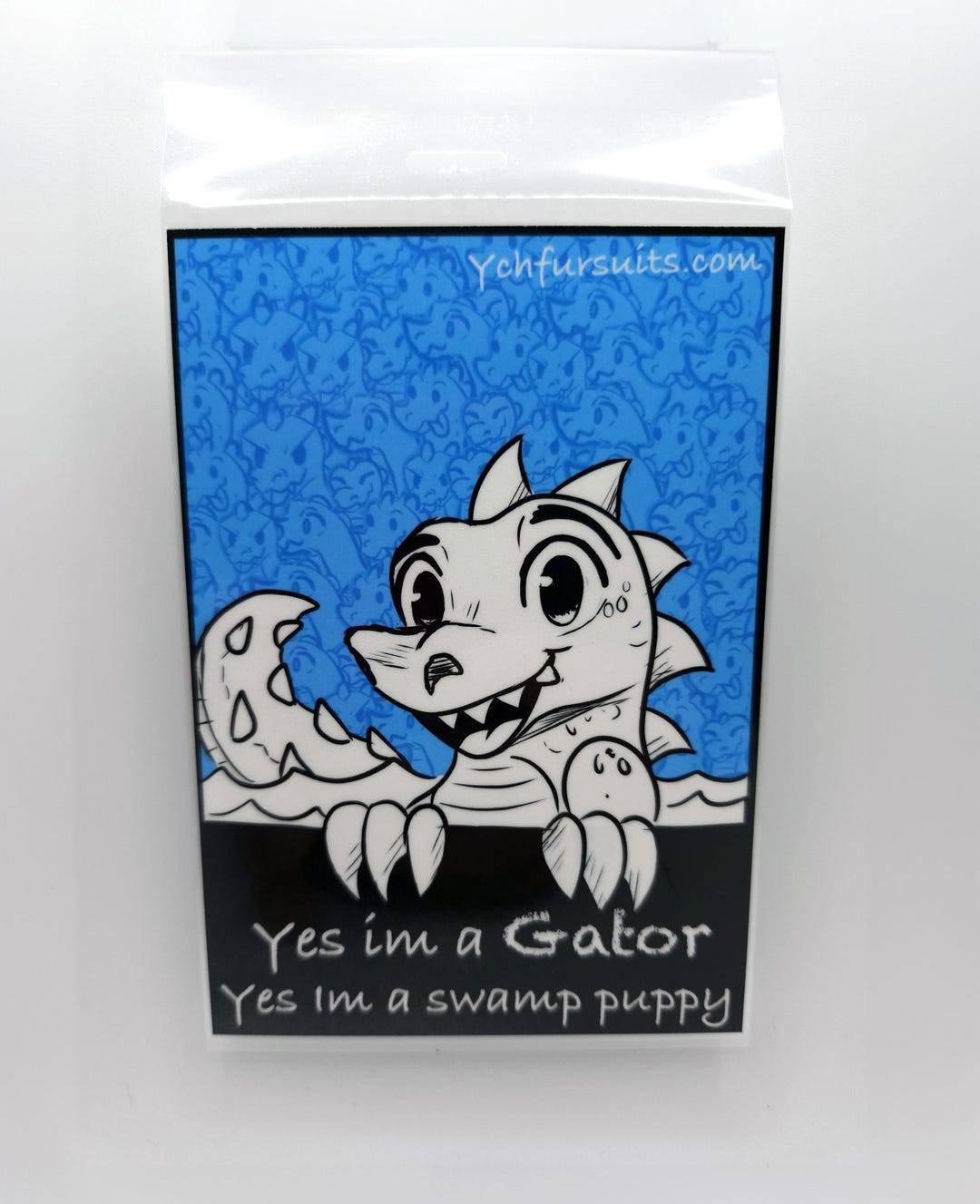 Gator Fursona Badge Alligator Furry Yes Im a Gator Yes Im a Swamp Puppy ...