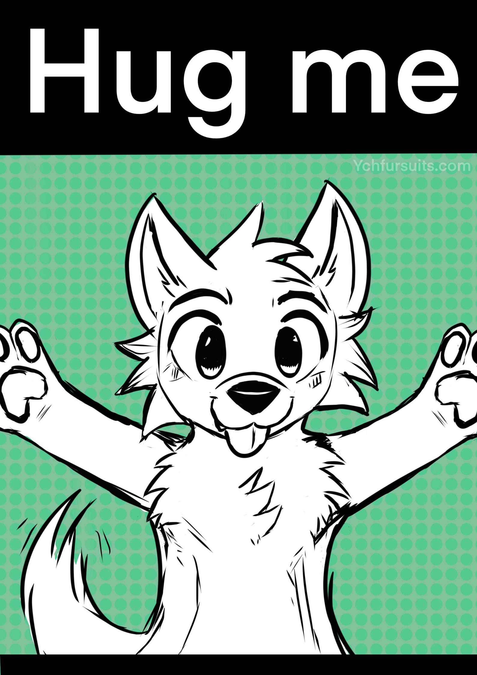 Hug Me Fursuit Badge Fursuit Consent Badge Furry Fandom - Etsy