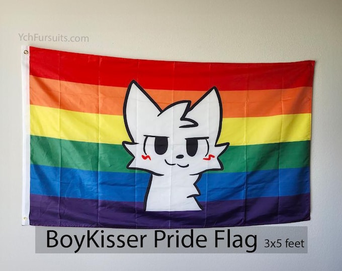 Boykisser Pride Flag Gay Furry Pride Flag - Etsy