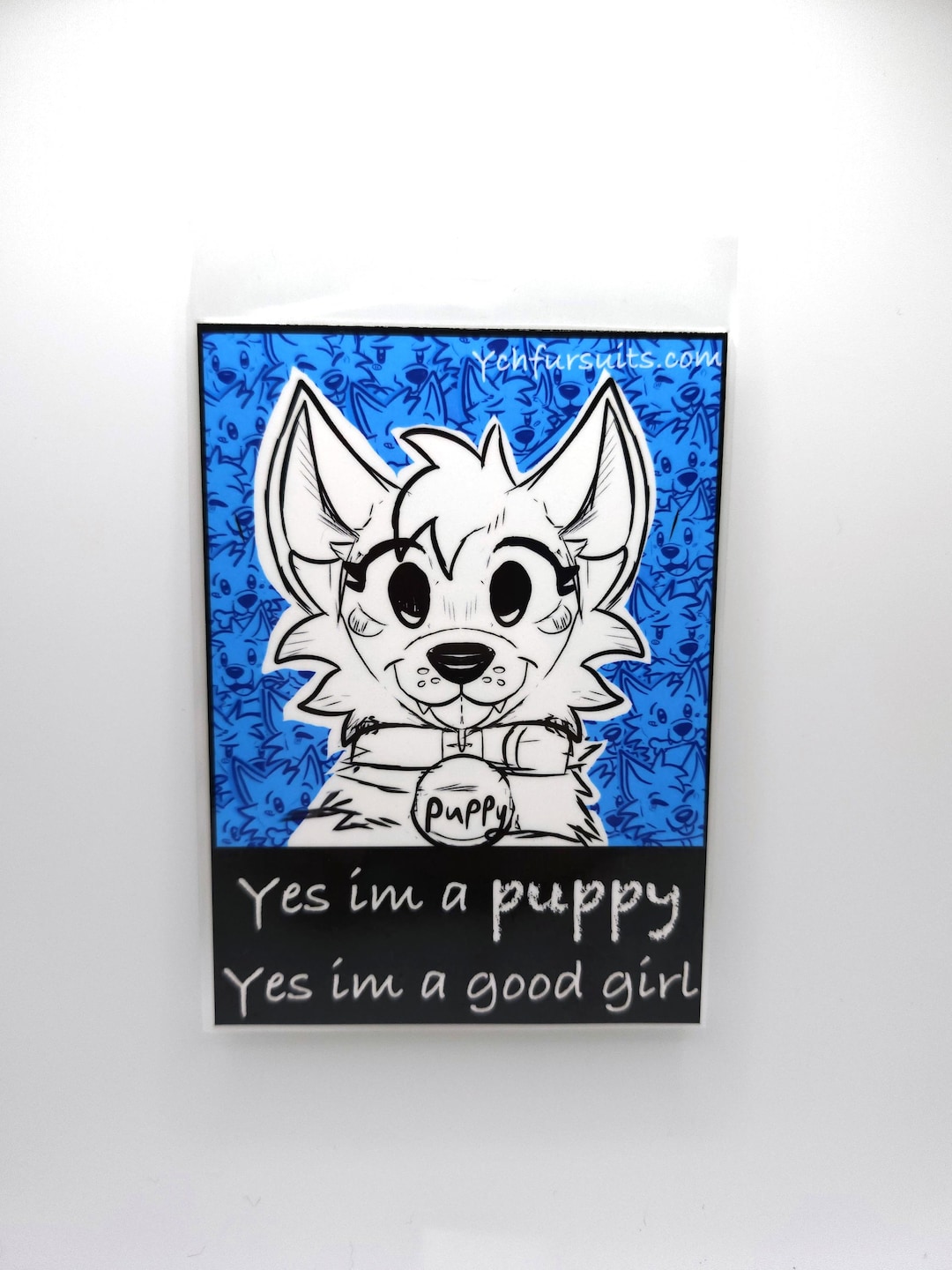 Yes I Am Puppy Yes I'm a Good Girl Furry Badge Fursona Badge Puppy ...