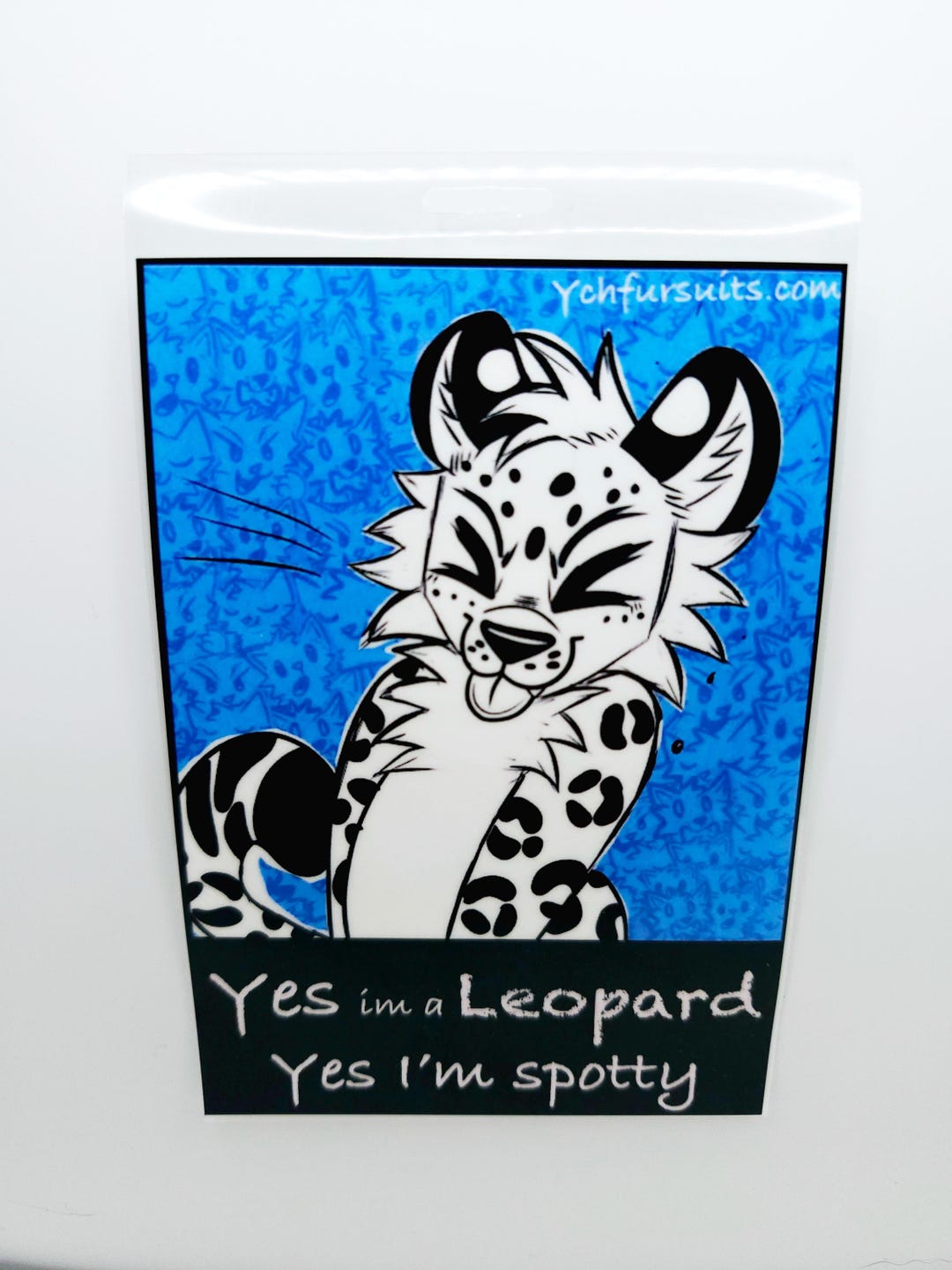 Leopard Fursona Badge Snow Leopard Badge Yes I Am Fursona Badge Leopard ...