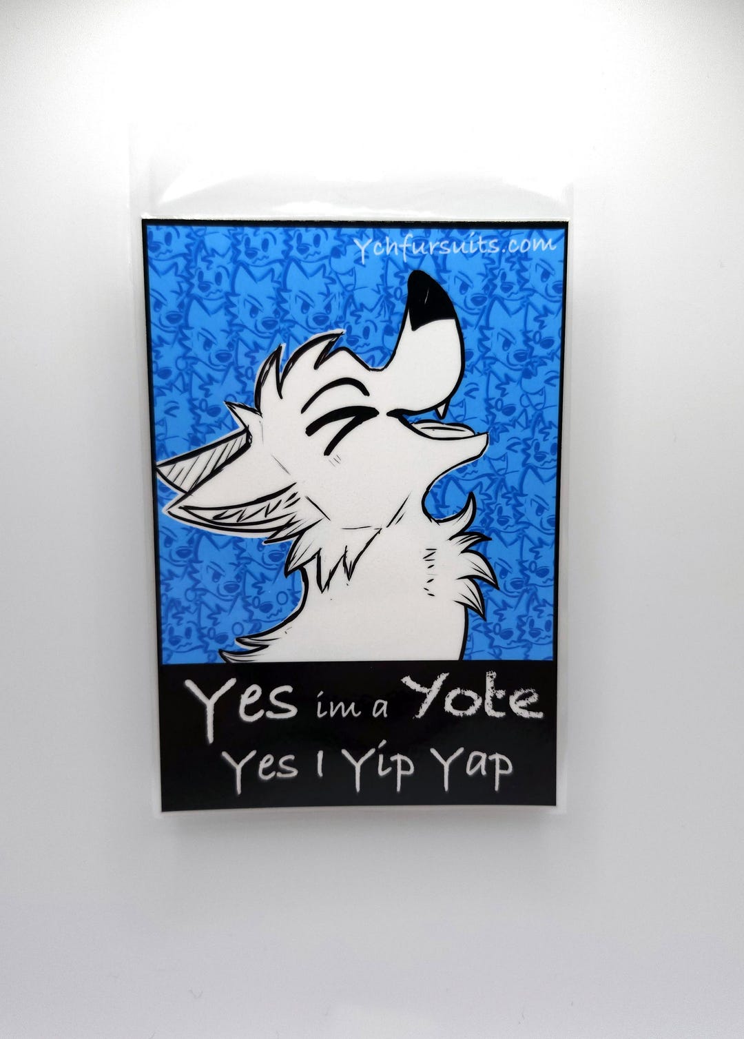 Coyote Fursona Badge Yote Badge Furry Badge Yes Im a Yote Yes I Yip Yap ...