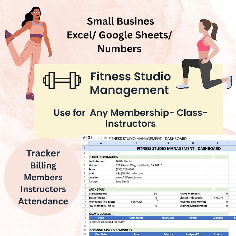 Fitness Studio Classes - Etsy