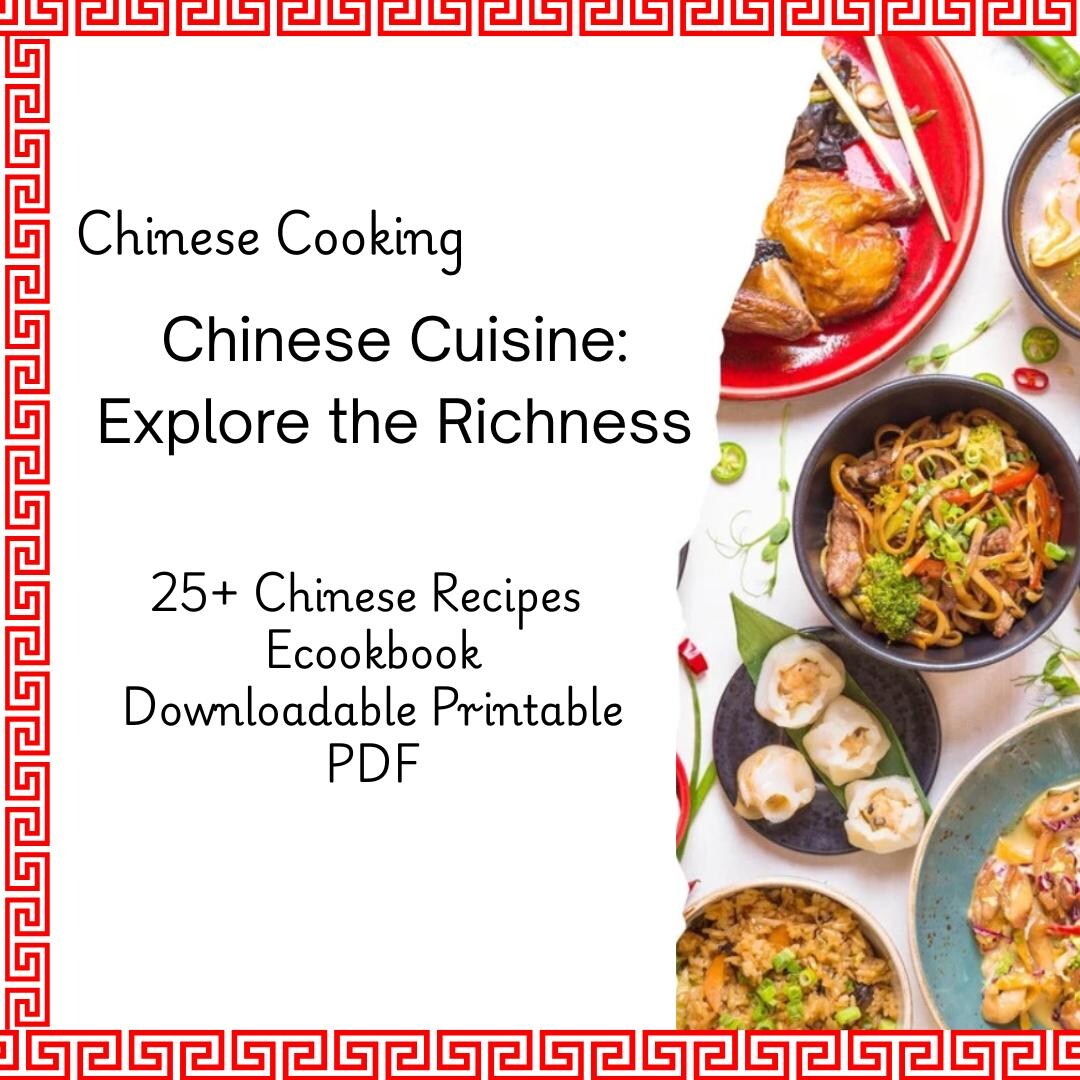 Chinese Recipes Chinese Cookbook Asian Cuisine Cooking Recipes Book ...