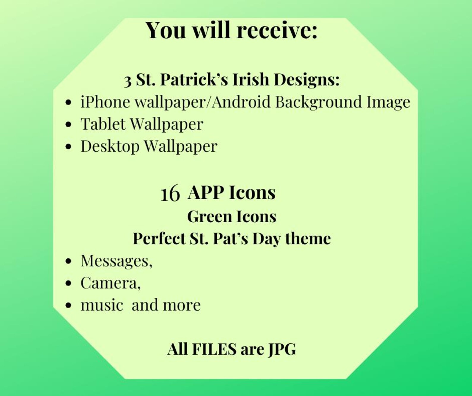 St Patrick's Day App Icons & Wallpaper: Irish Gnomes, Shamrocks (ios ...