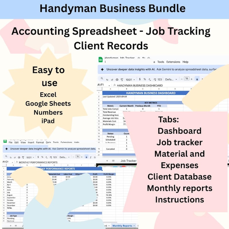 Excel Handyman - Etsy