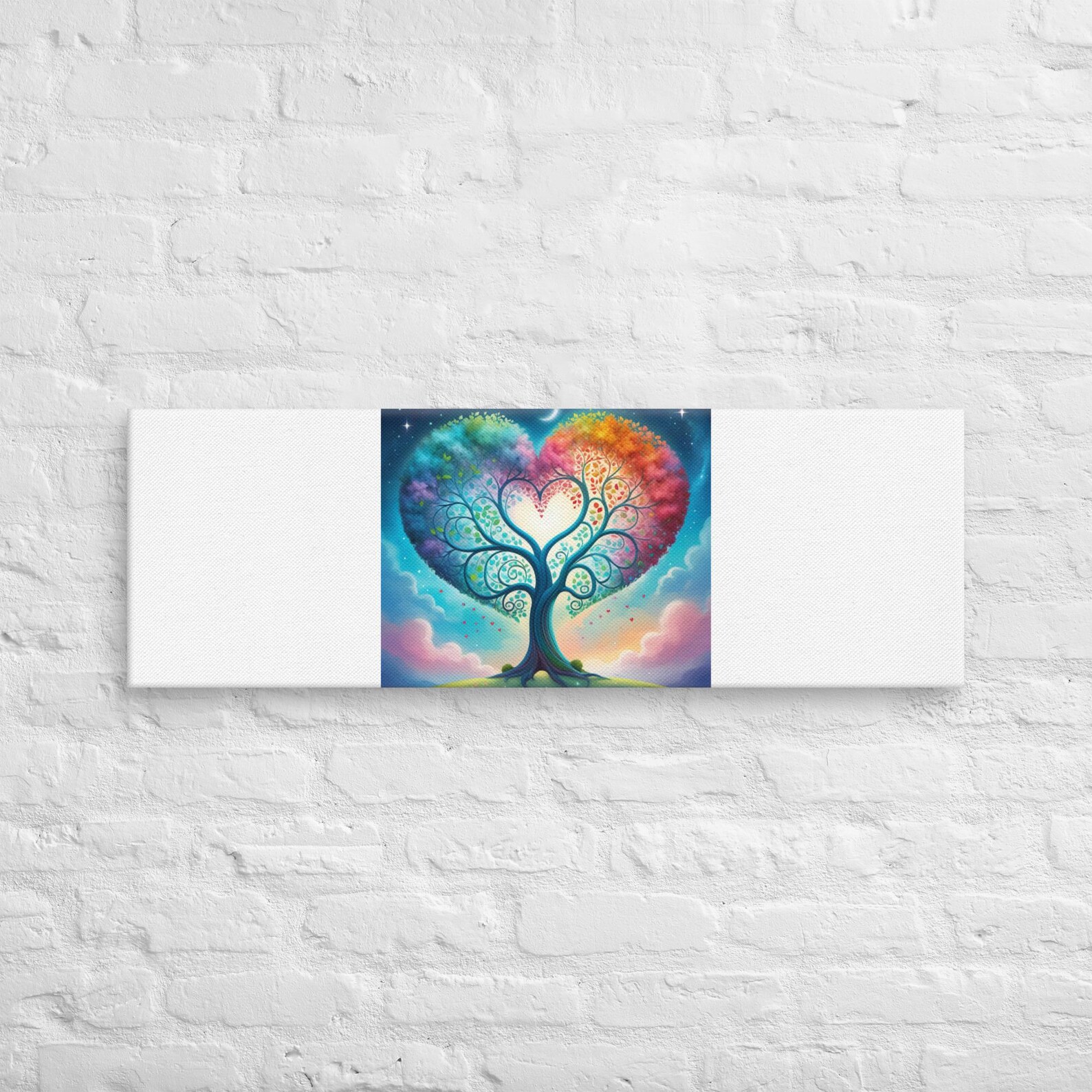Wall Art: Tree of Love a Vibrant Digital Art - Etsy