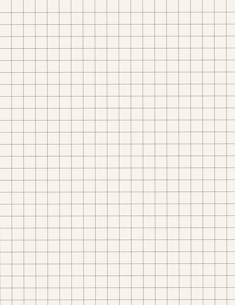 Printable Graph Paper: 8 Various Sizes DIY Craft & Drafting Tool ...