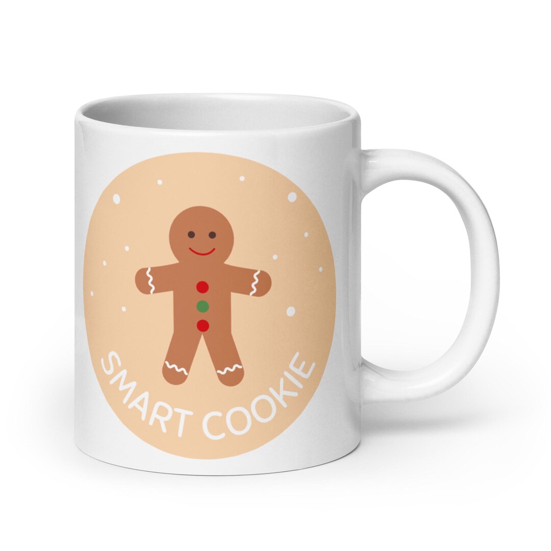 Gingerbread Man Christmas Mug Meme Smart Cookie Gift for Cookie Lovers ...