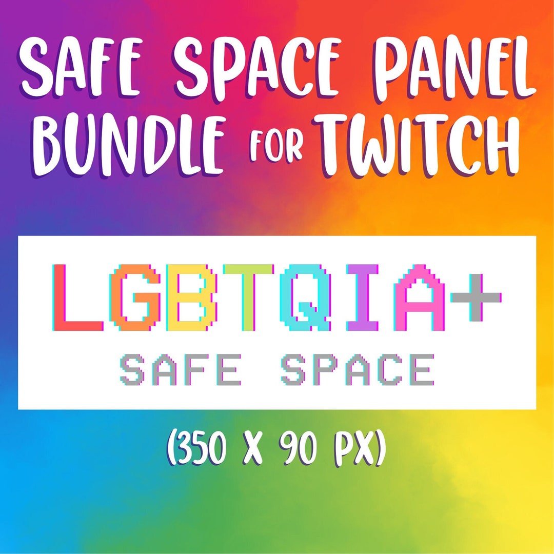 LGBTQIA SAFE SPACE Twitch Panel Bundle - Etsy