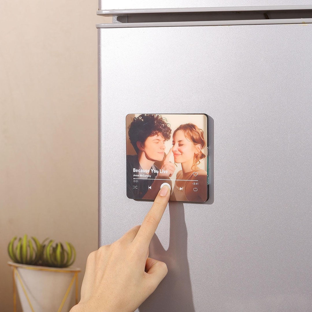 Personalized Music Fridge Magnet,custom Photo Music Refrigerator Magnet ...