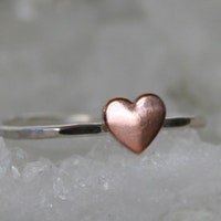 Heart Spinner Ring, Valentines Day, Birthday Gift, Romantic Heart ...