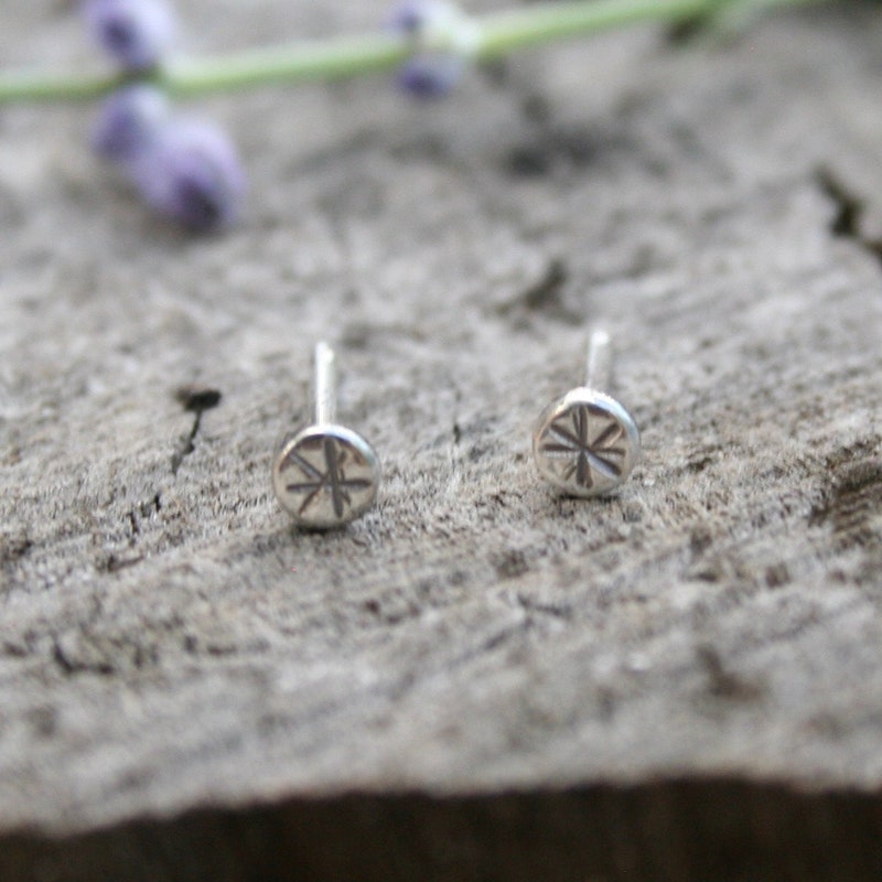 Silver Stud Earrings - Etsy