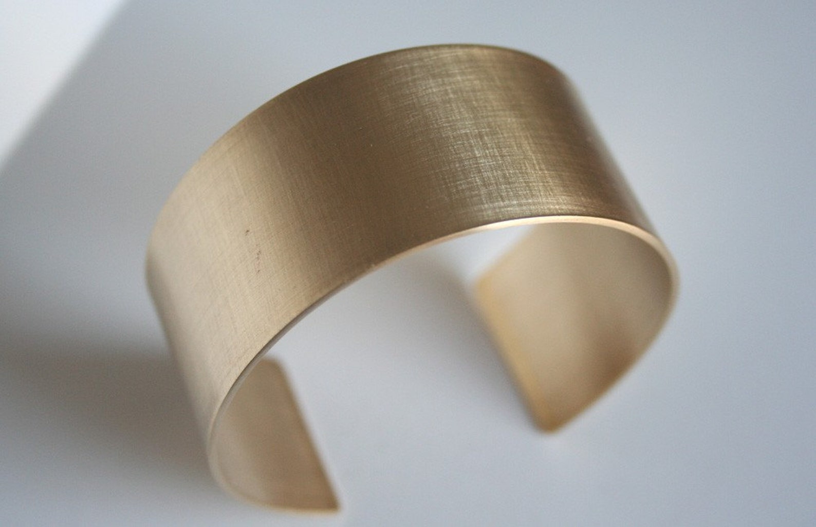 Sterling Silver Cuff Bracelet Brass Cuff 1 Wide - Etsy