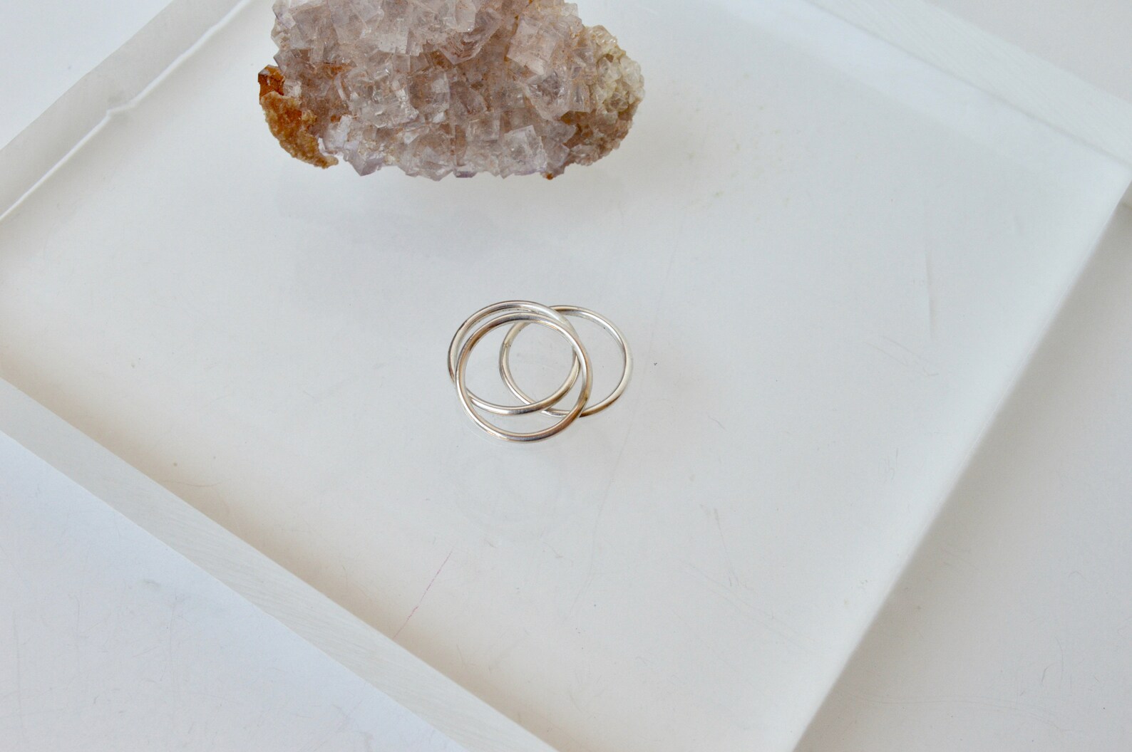 Set of Three Sterling Silver Stacking Rings Stackable Rings - Etsy