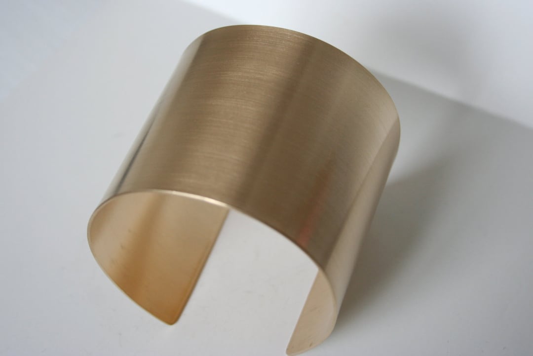 2" Wide Metal Cuff in Brass - Wonder Women Cuff, Super Hero Cuff, Gold ...