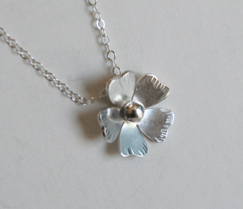 Rustic Silver Poppy Necklace Silver Poppy Jewelry Poppy | Etsy