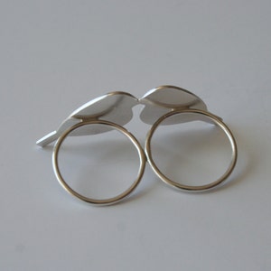 Silver Two Finger Ring, Bird Jewelry, Anniversary Ring, Anniversary ...