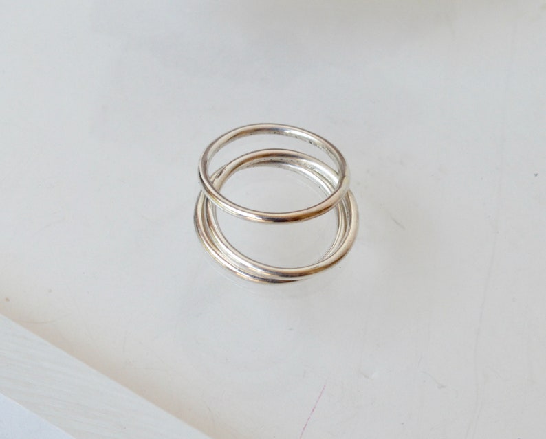 Set of Three Sterling Silver Stacking Rings Stackable Rings - Etsy