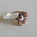 Rustic Flower Ring, Copper Flower Ring, Rustic Jewelry, Hammered Silver ...