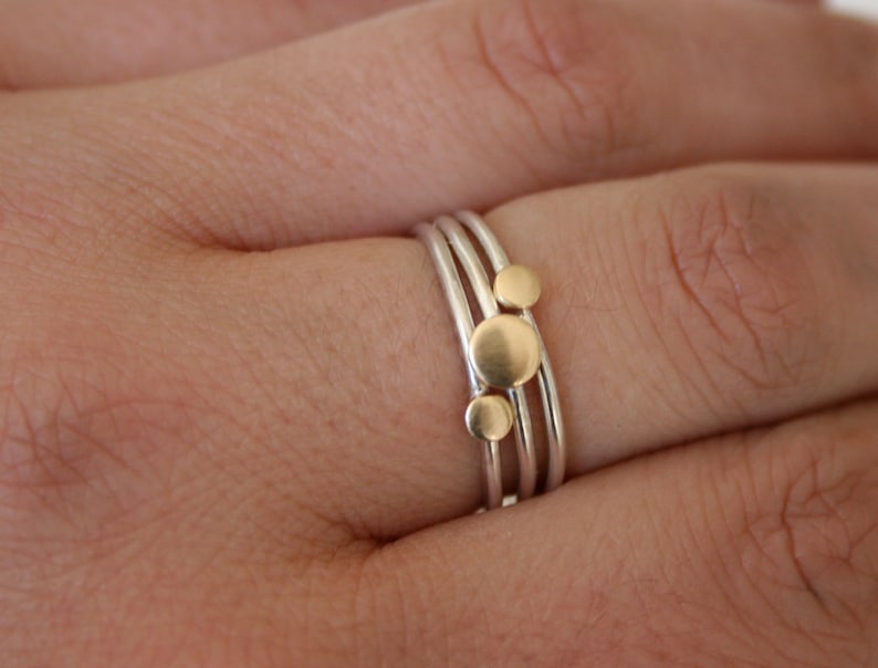 Stacking Rings Silver Stacking Rings Set of Three Rings - Etsy Canada