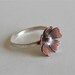 Rustic Flower Ring, Copper Flower Ring, Rustic Jewelry, Hammered Silver ...