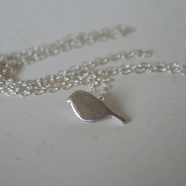 Silver Bird Necklace - Etsy