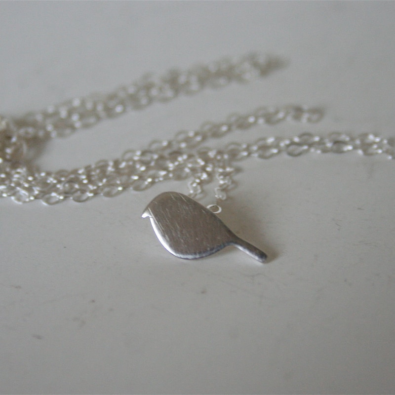 Silver Bird Necklace - Etsy