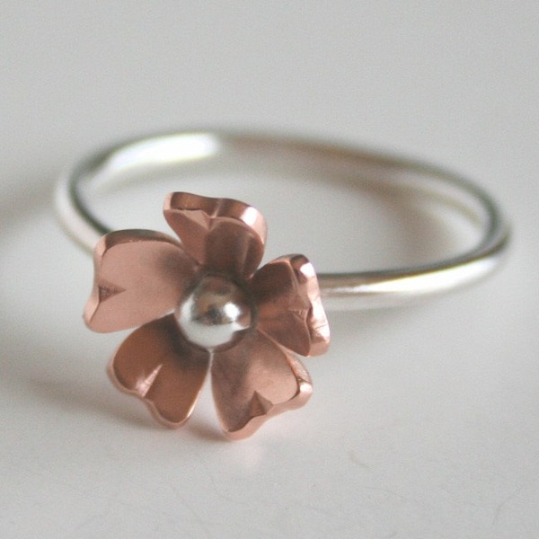 Silver Copper Ring - Etsy