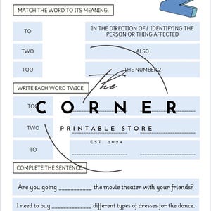 3rd Grade Language Arts Worksheets - Etsy