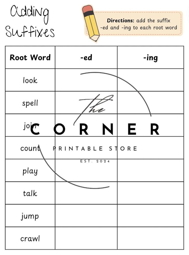 3rd Grade Language Arts Worksheets - Etsy