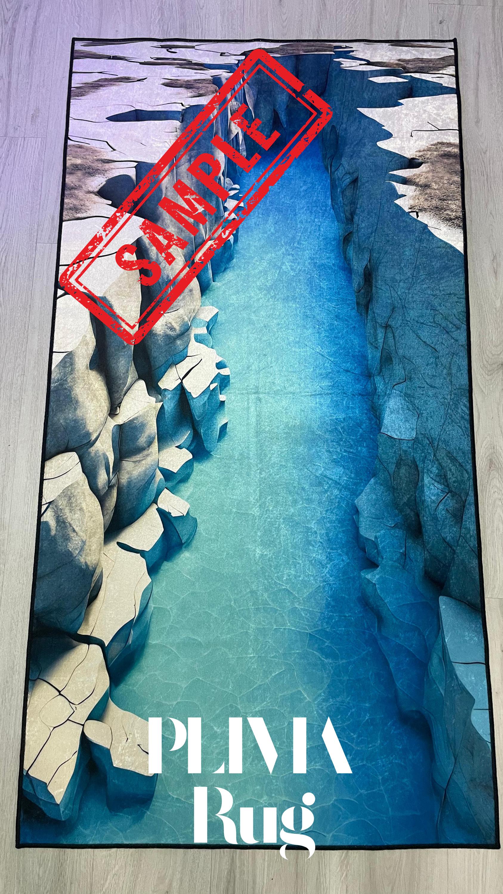 3D Rug, Custom Rug, Illusion Rug, 3D Huge Crack in Living Room Rug ...