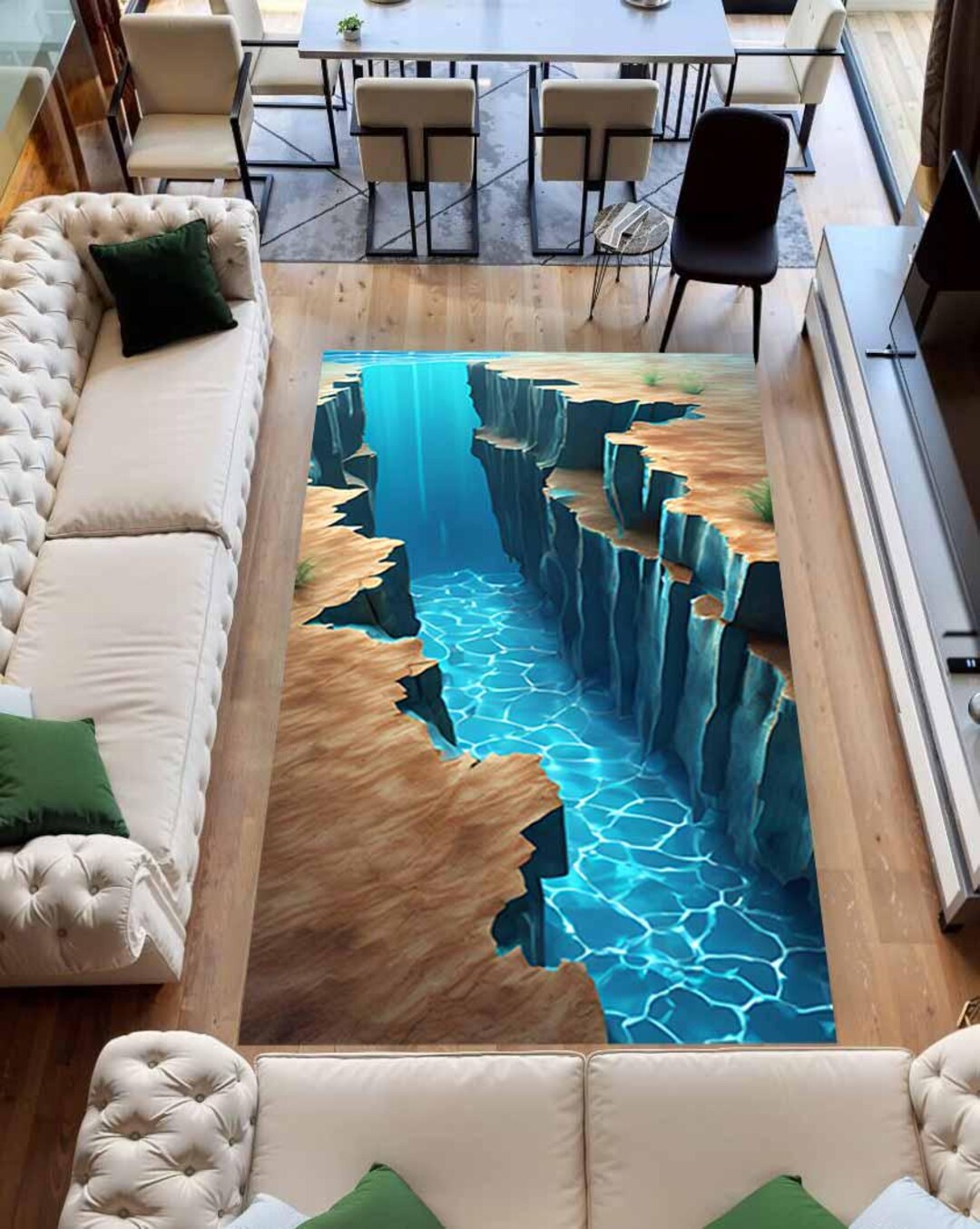 3D Rug, Illusion Rug, Optical Illusion Rug, Deep Hole Rug, 3D Huge ...