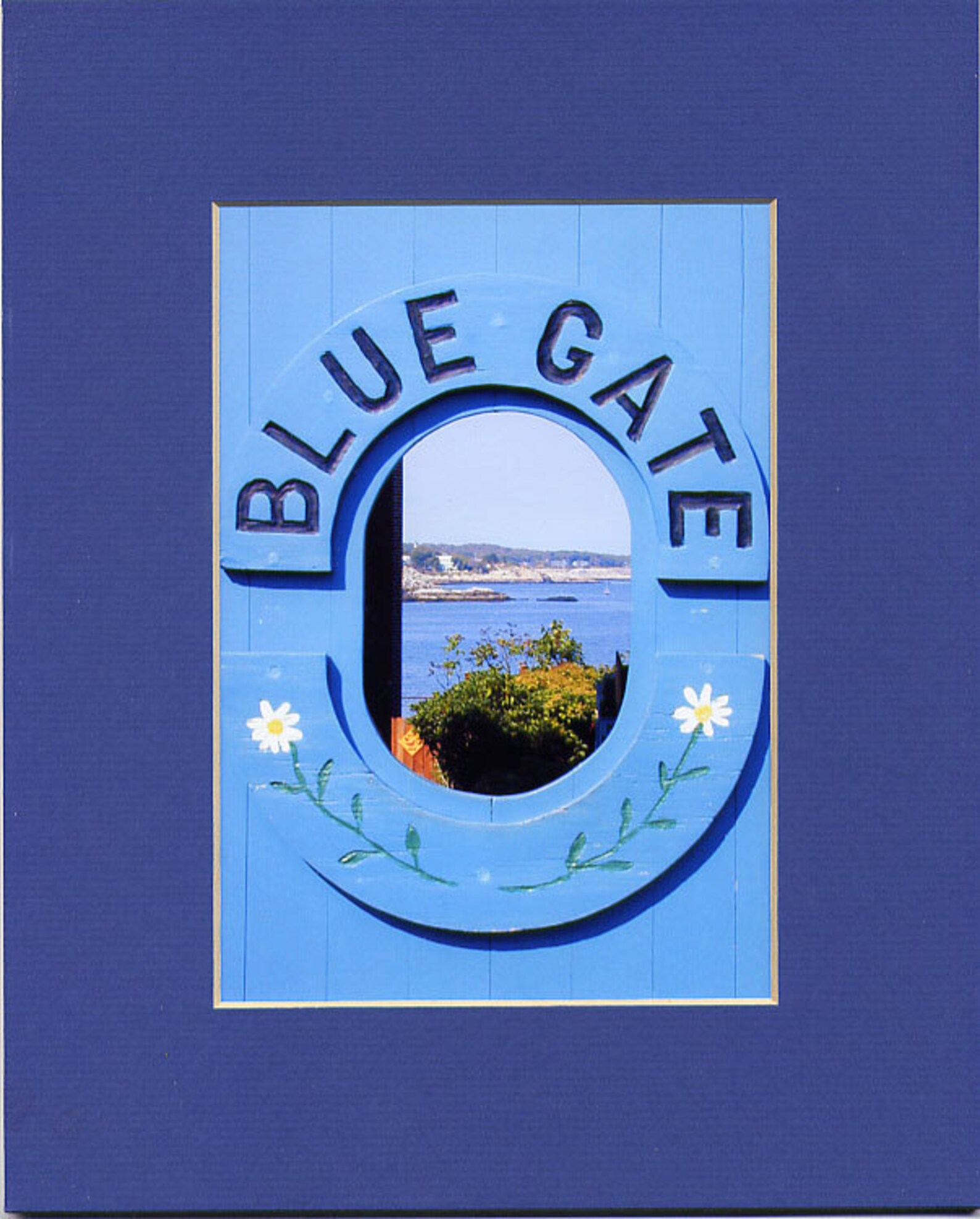 ROCKPORT BLUE GATE Seascape Doorway Matted 8x10" Photo Print - Etsy